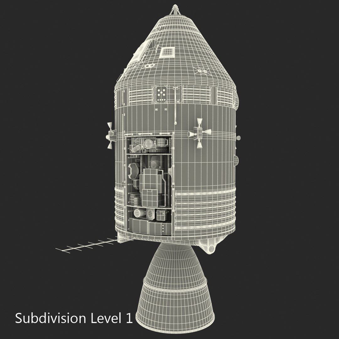 apollo spacecraft 3d model