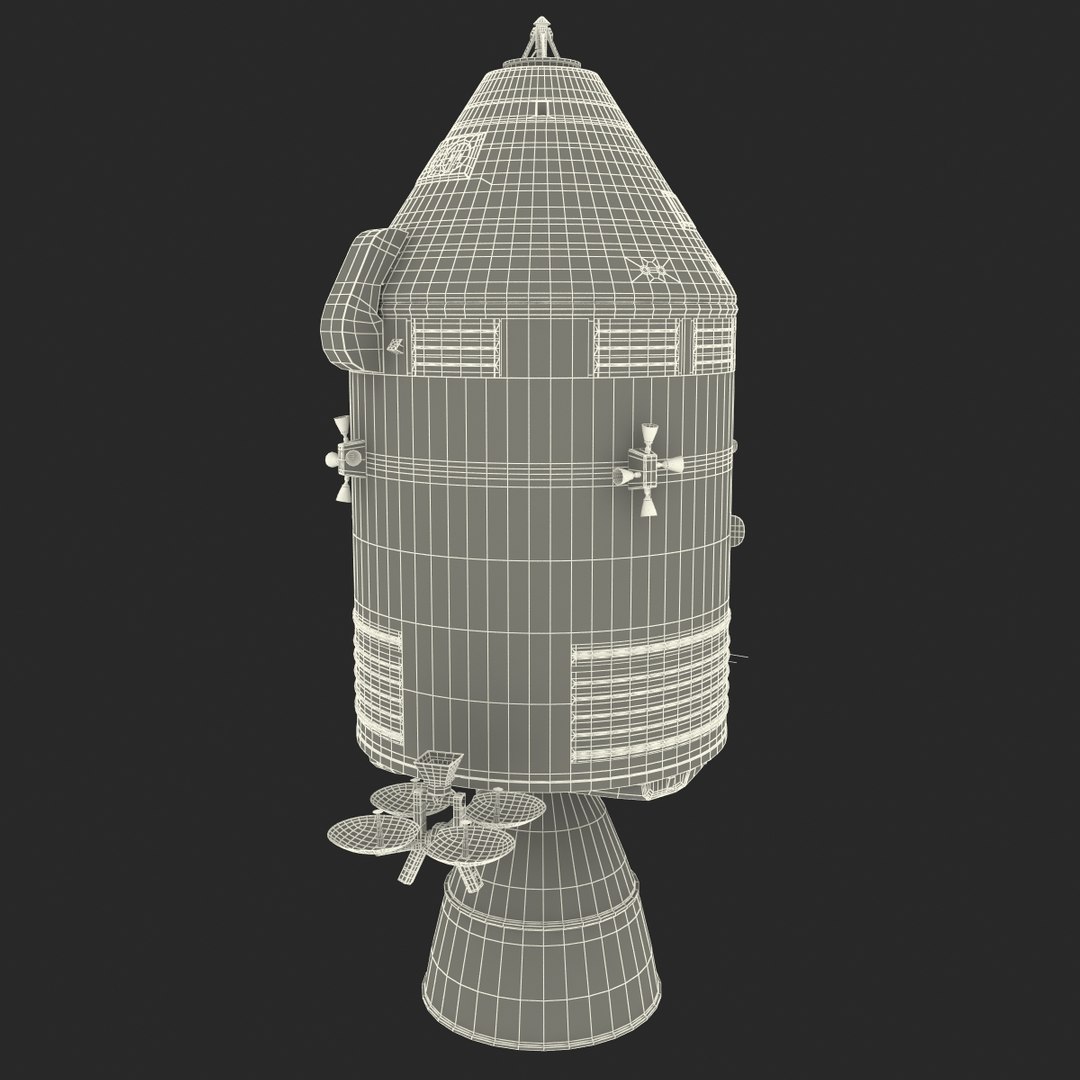 apollo spacecraft 3d model
