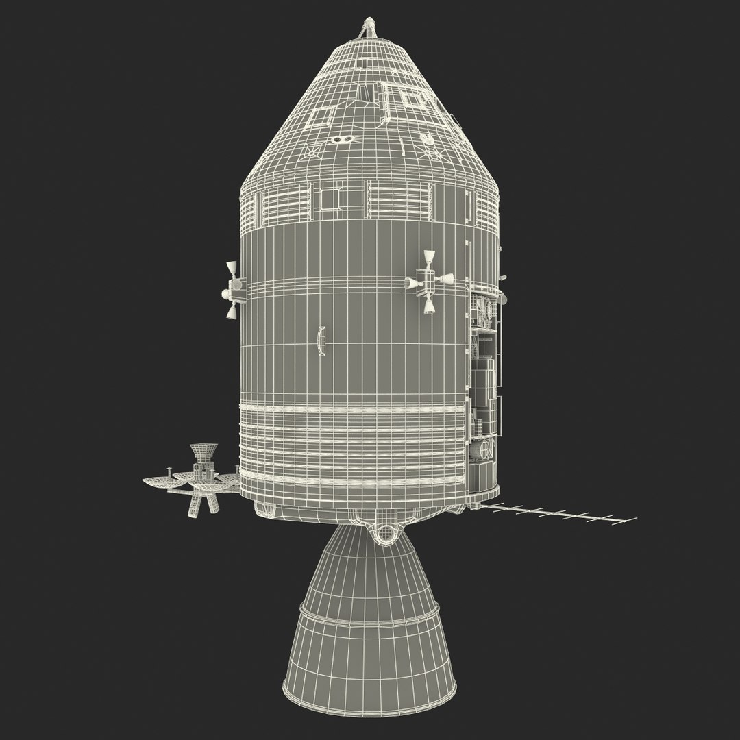 apollo spacecraft 3d model
