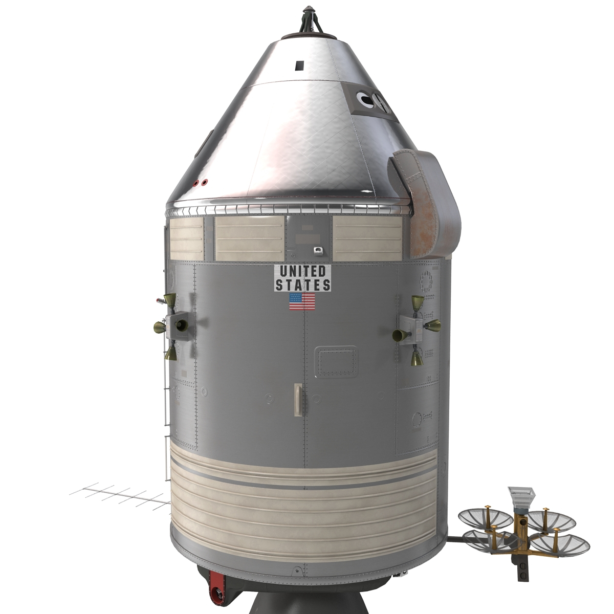 apollo spacecraft 3d model