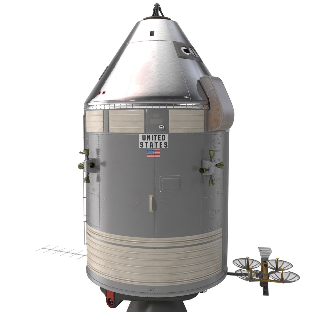 apollo spacecraft 3d model