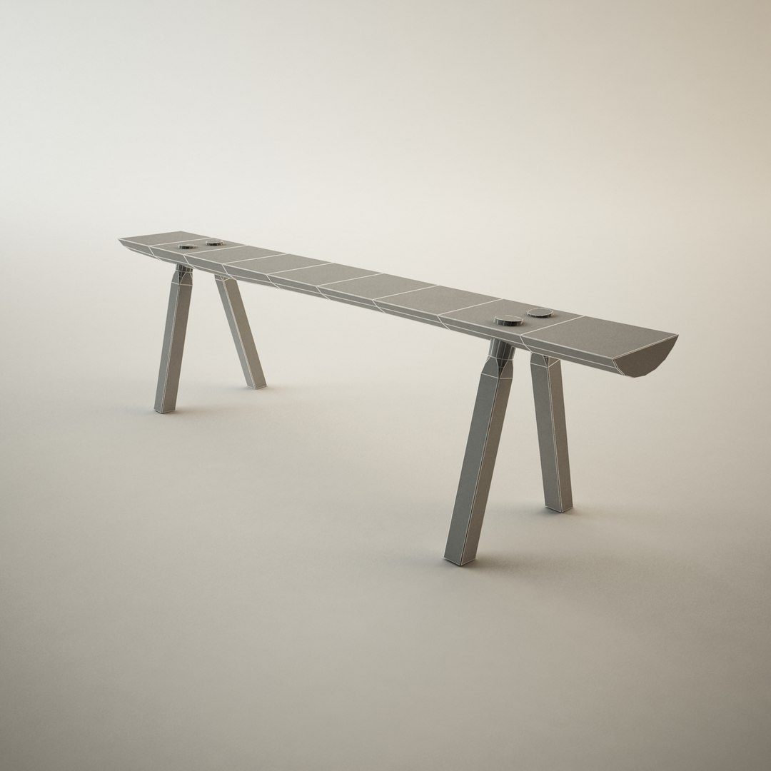 Antique Log Bench 3d 3ds