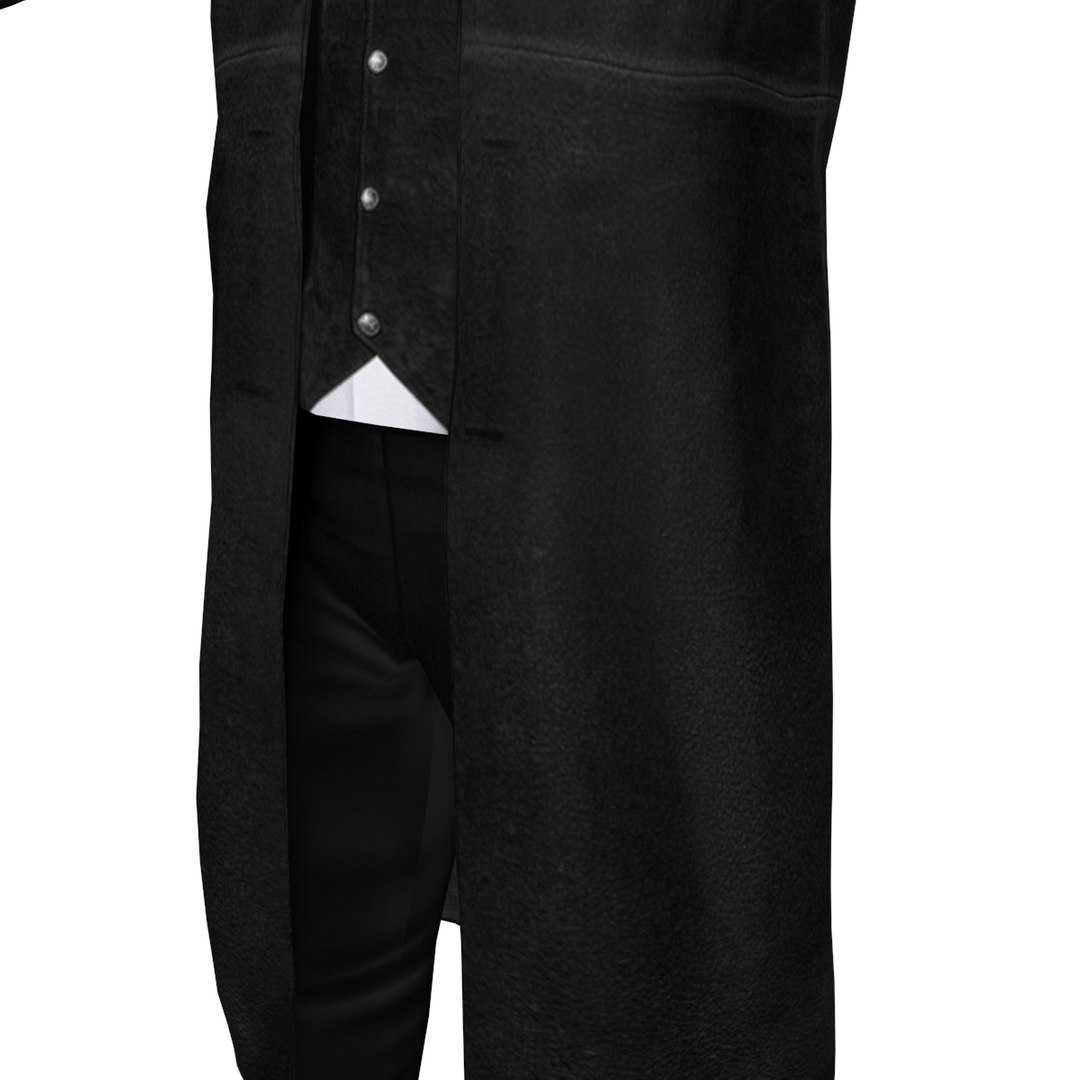 3d model of rigged wild west undertaker