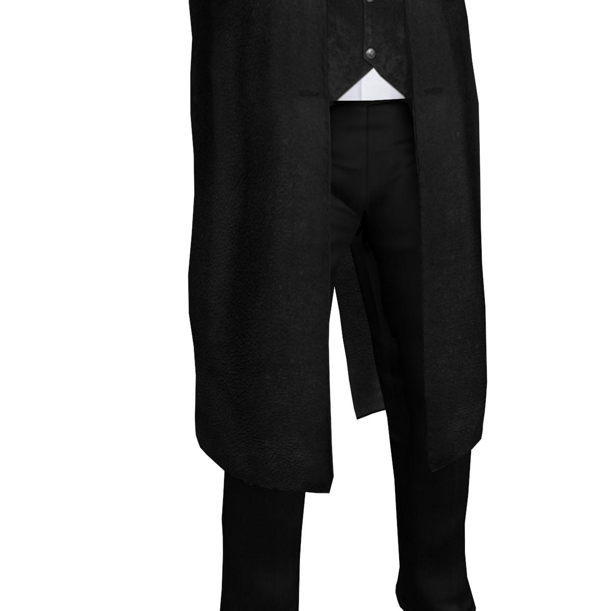 3d model of rigged wild west undertaker