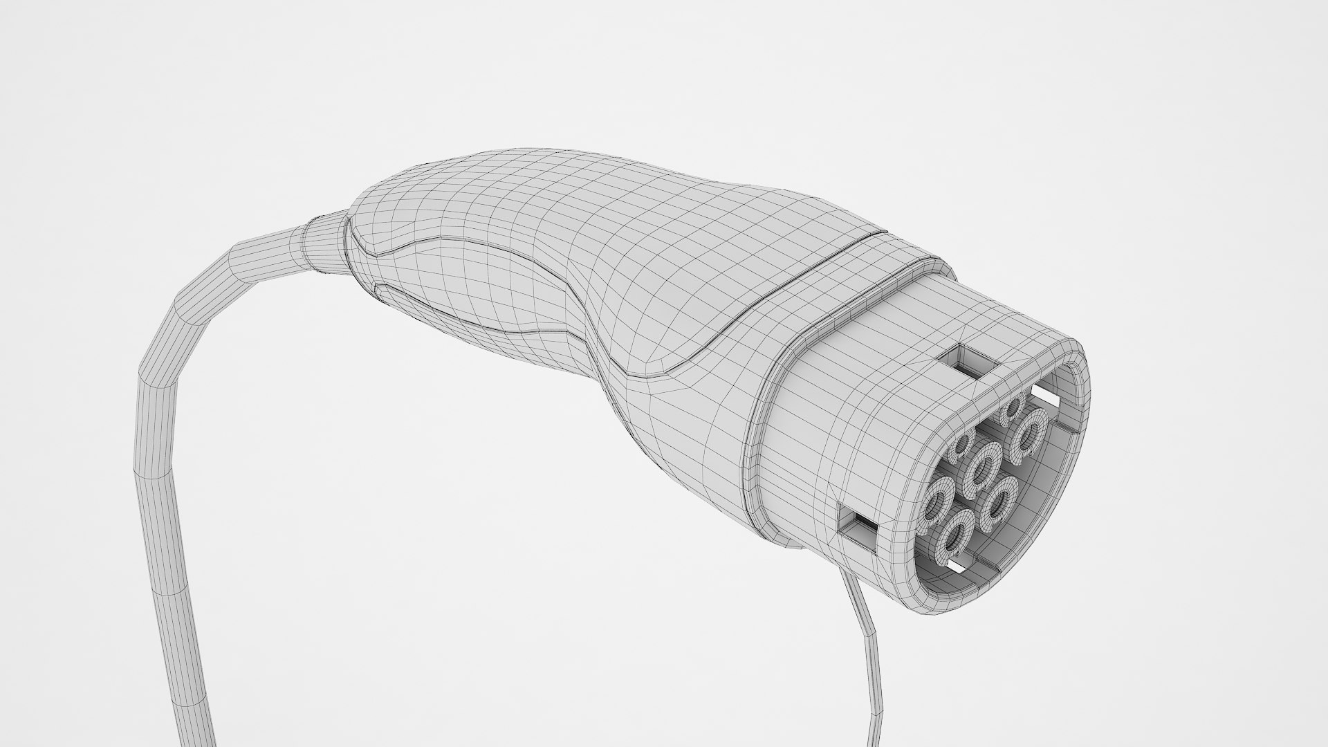 3D Ev Charging Plug Model - TurboSquid 1452334