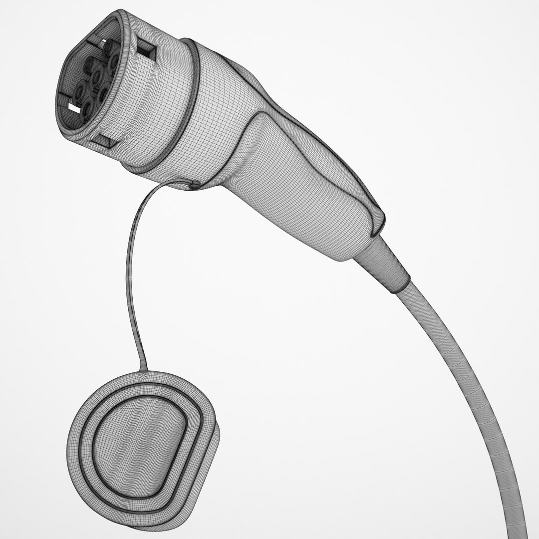 3D Ev Charging Plug Model - TurboSquid 1452334