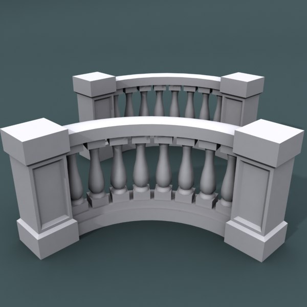 Balustrade 3D Models for Download | TurboSquid