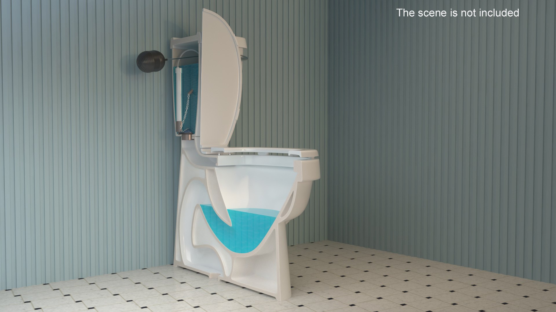3D Toilet Cross Section Model - TurboSquid 2328256
