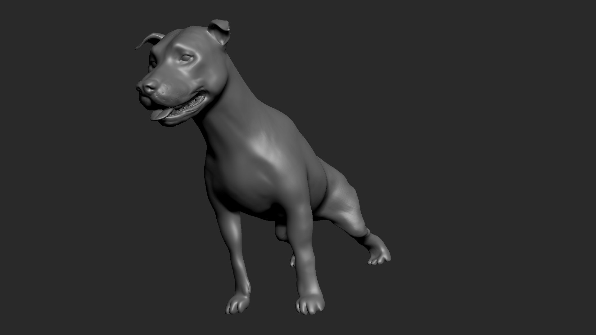 Pitbull 3D Model - TurboSquid 1697620