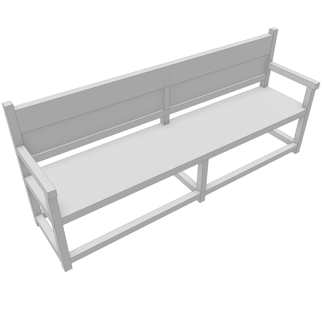 3D Bench 03 - TurboSquid 2172755