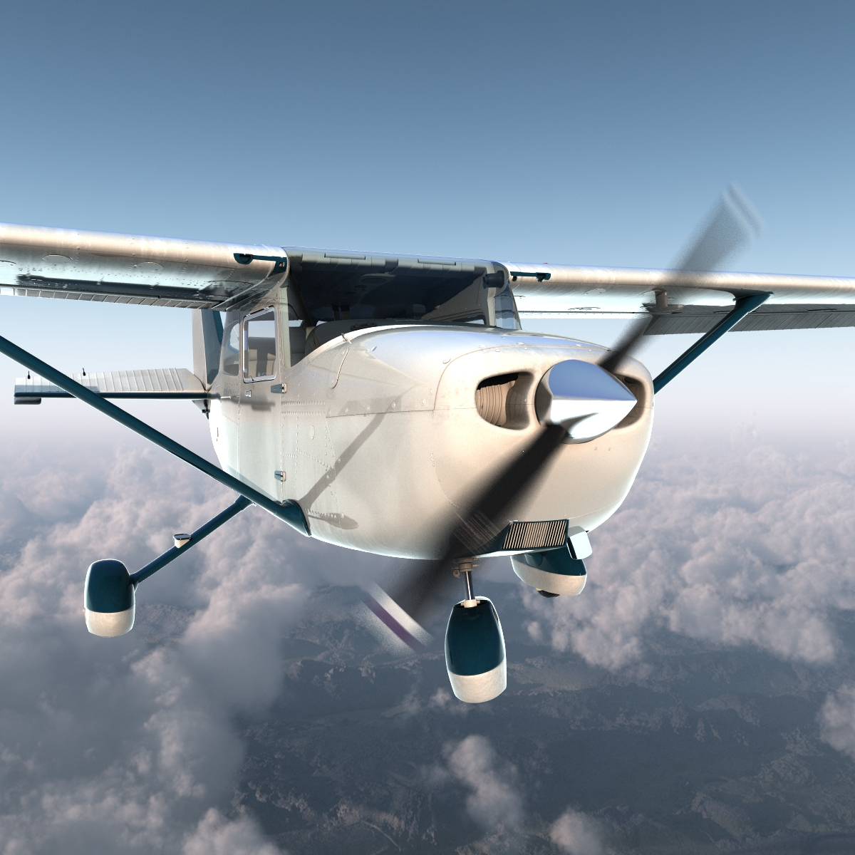 cessna 172 3d model