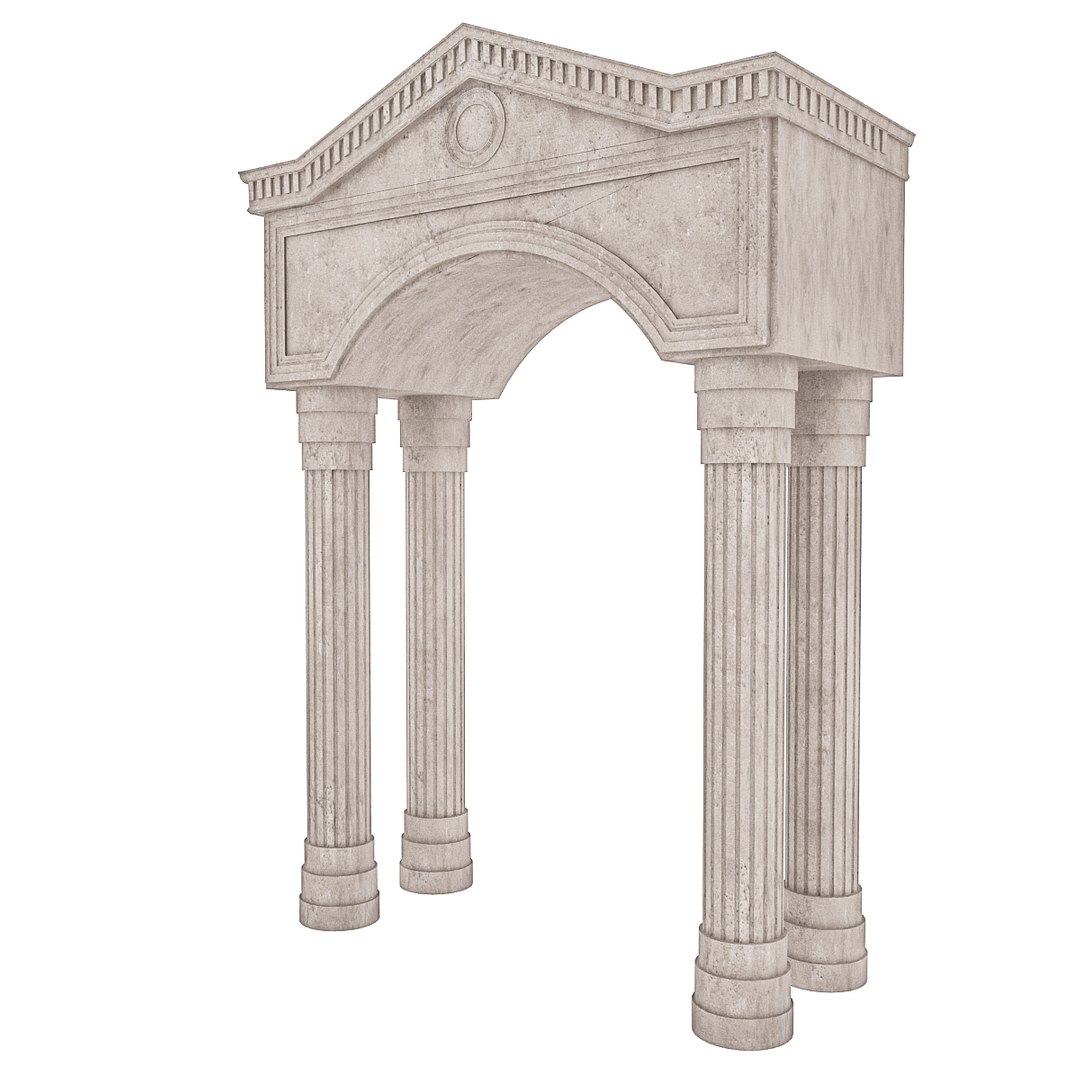 Classical Building Entrance 3D Model - TurboSquid 1445516