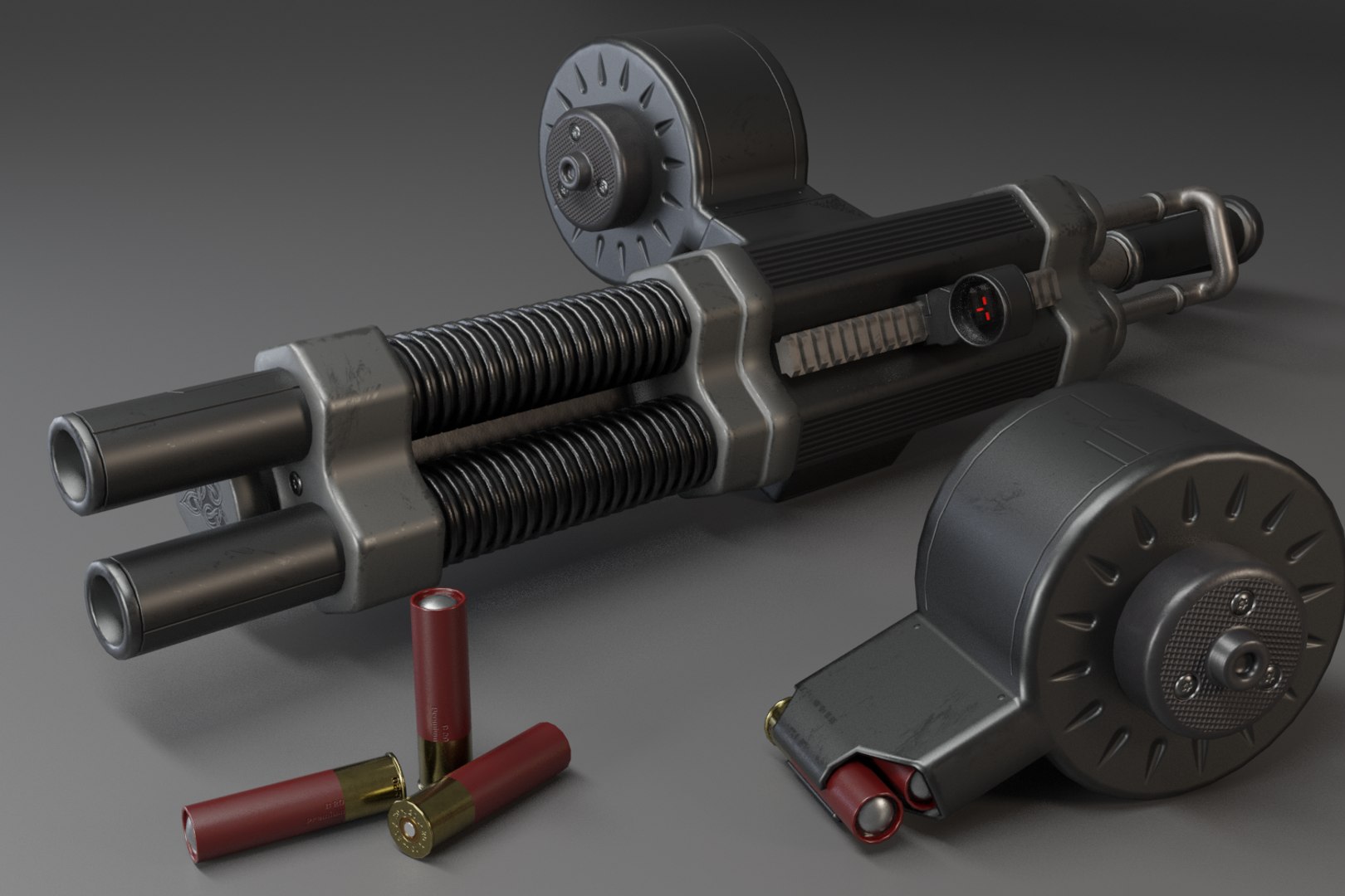 Gun shell metallic 3D model - TurboSquid 1436108
