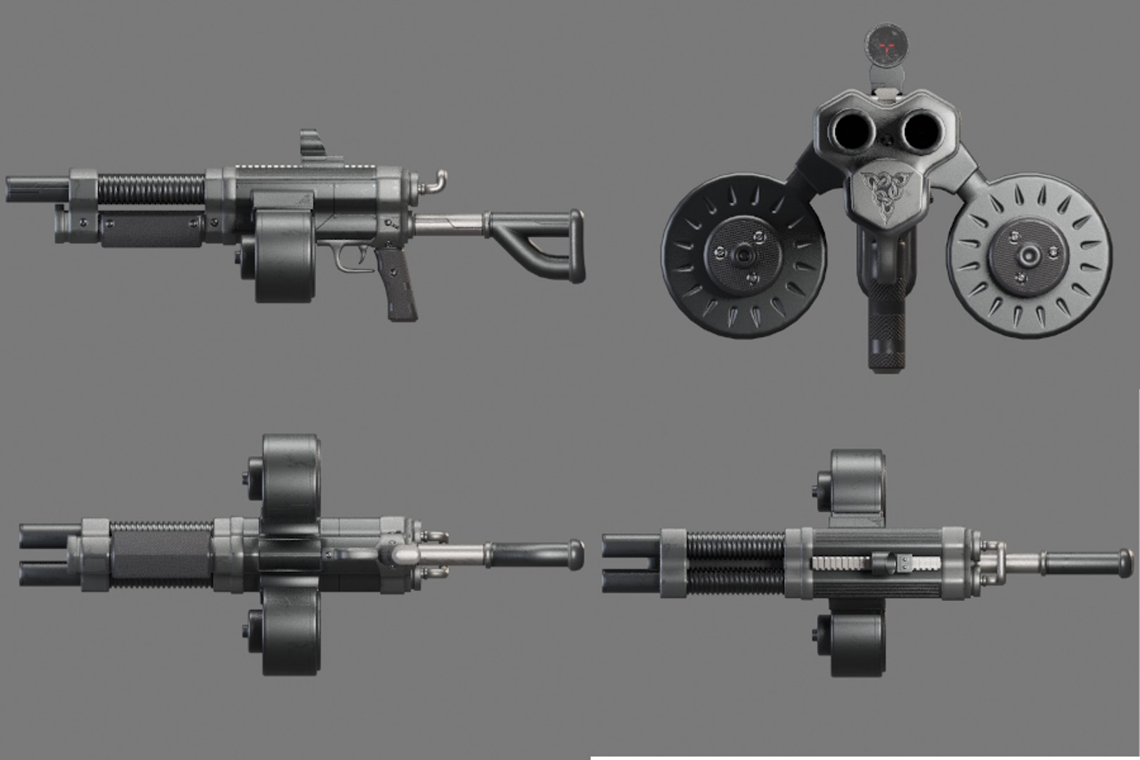 Gun shell metallic 3D model - TurboSquid 1436108