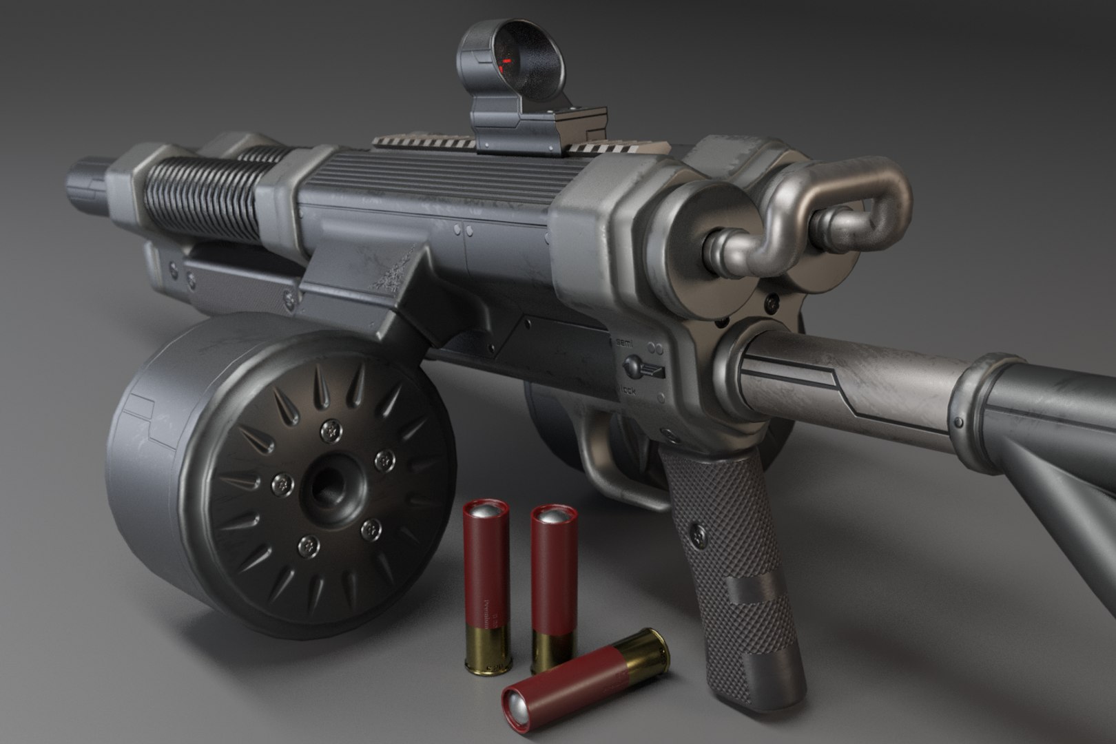 Gun shell metallic 3D model - TurboSquid 1436108