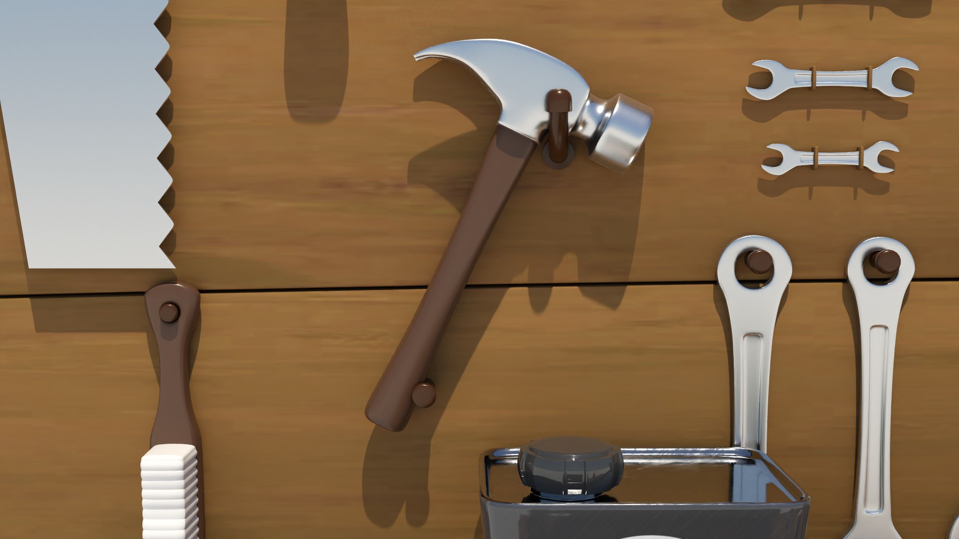 Cartoon Hand Tool Set 3D model - TurboSquid 1777927