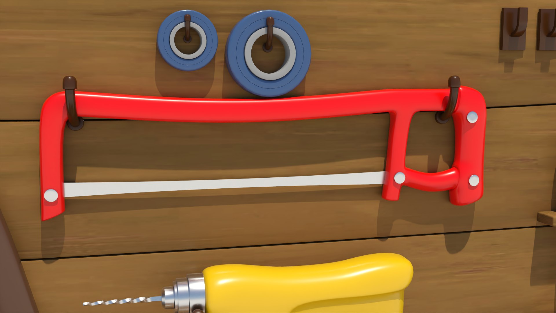 Cartoon Hand Tool Set 3D model - TurboSquid 1777927