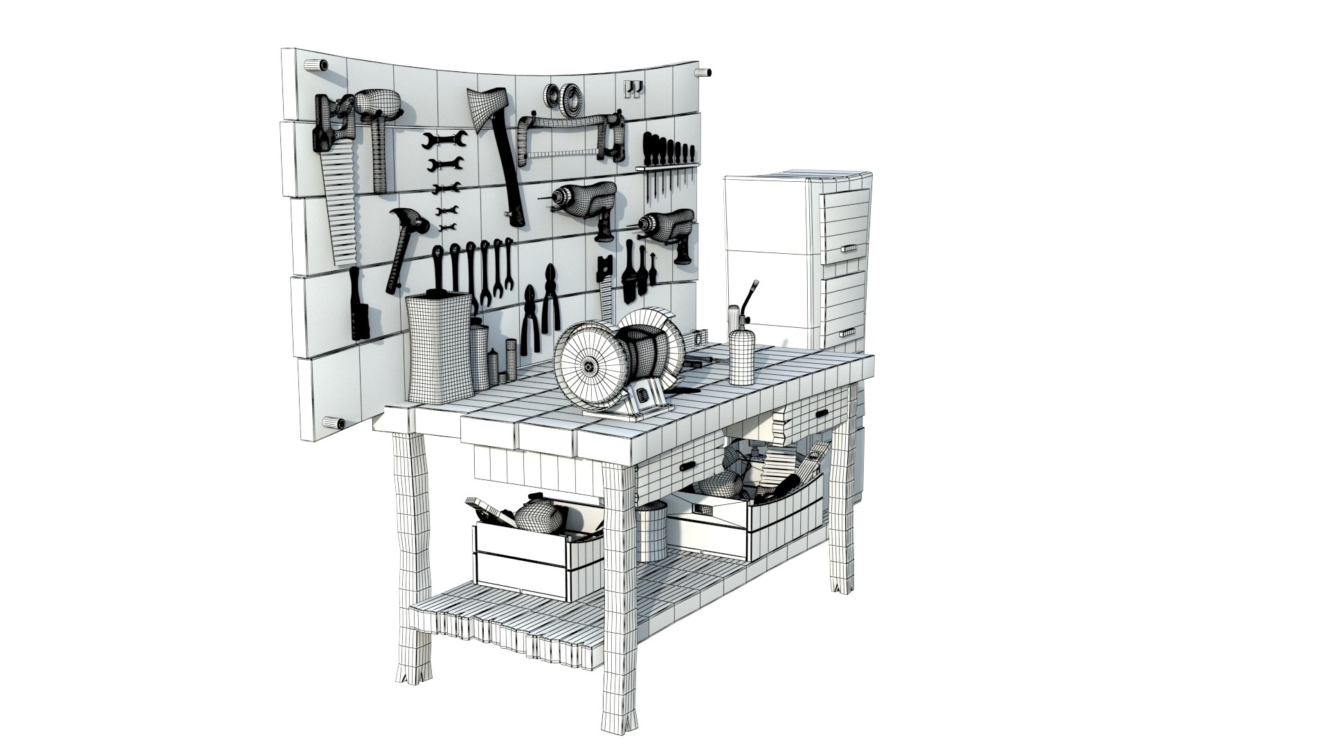 Cartoon Hand Tool Set 3D model - TurboSquid 1777927