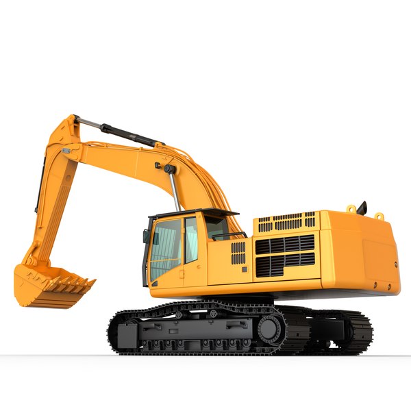 hydraulic excavator 3d max