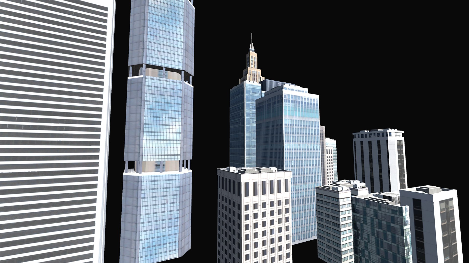 3D Model Buildings Pack Low Poly Model With Texture - TurboSquid 2313675