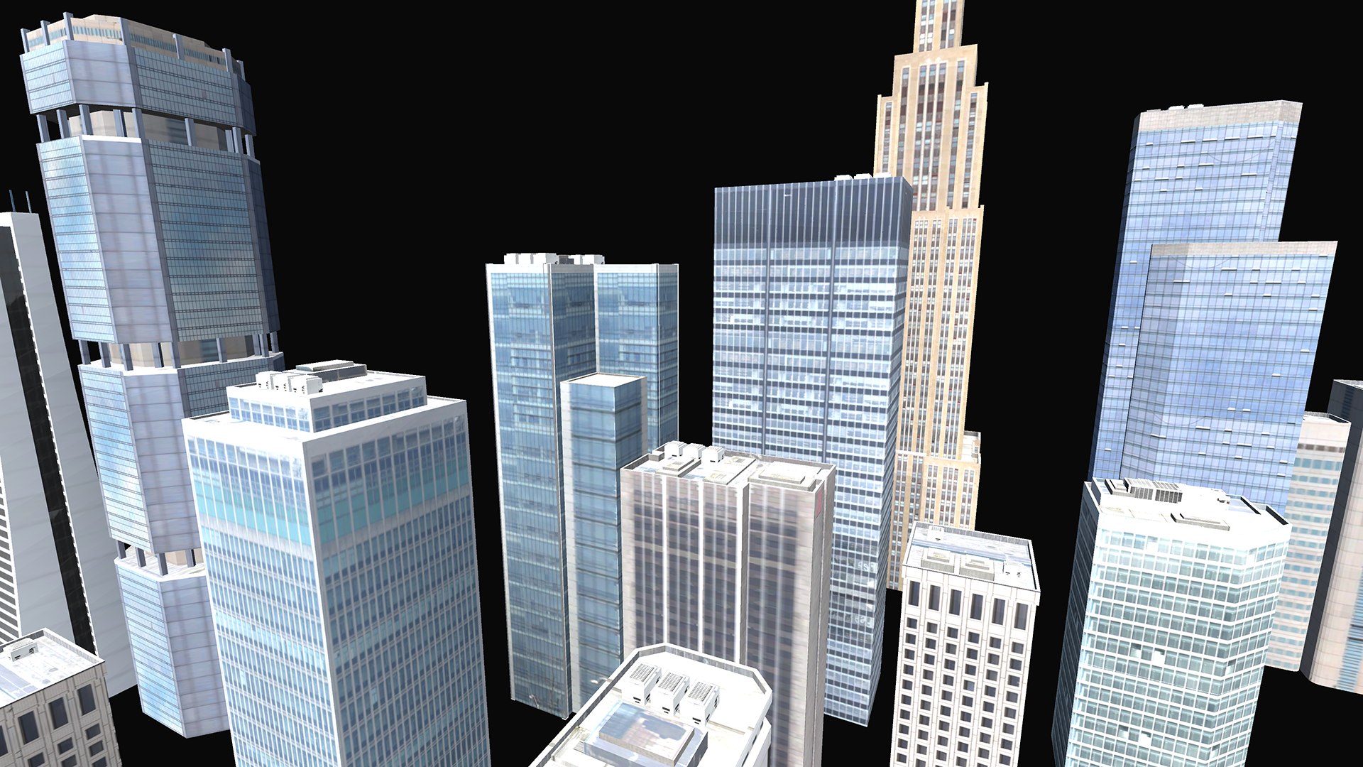 3D Model Buildings Pack Low Poly Model With Texture - TurboSquid 2313675