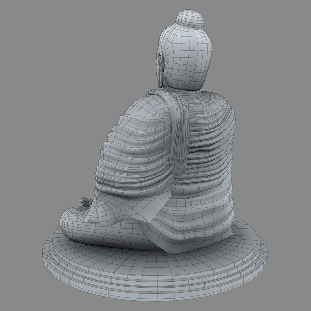 3d model buddha gautama spiritual