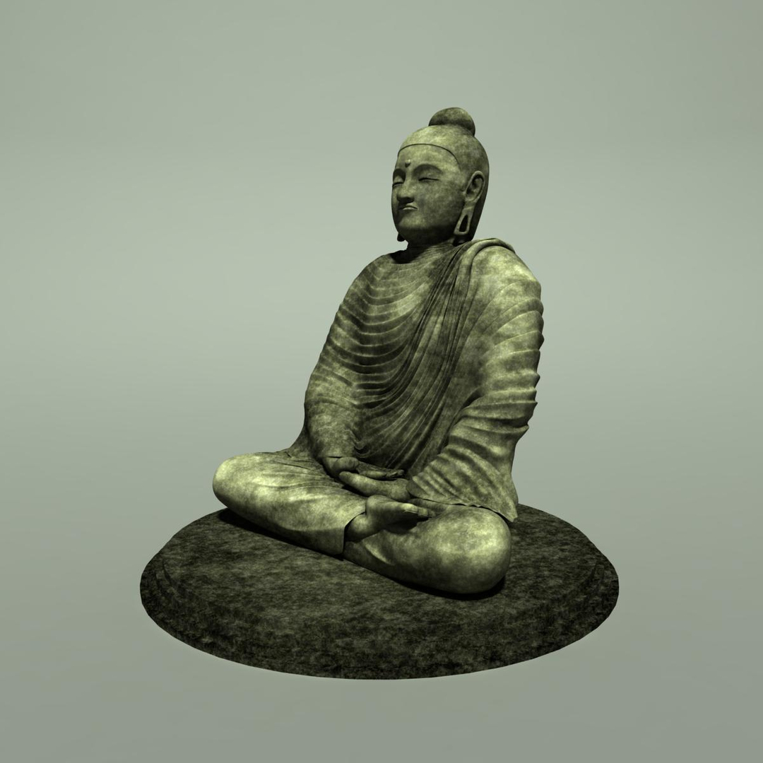 3d model buddha gautama spiritual