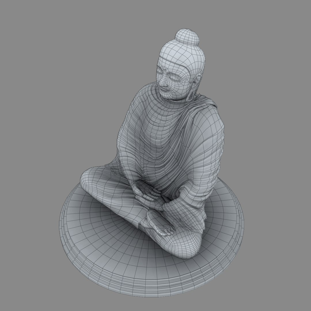 3d model buddha gautama spiritual