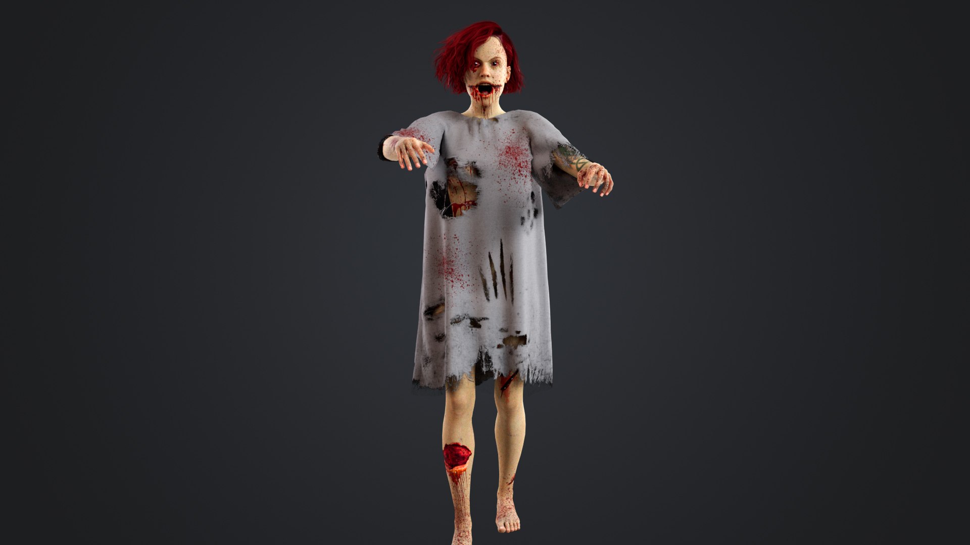 Zombie Rigged Model - TurboSquid 2294477