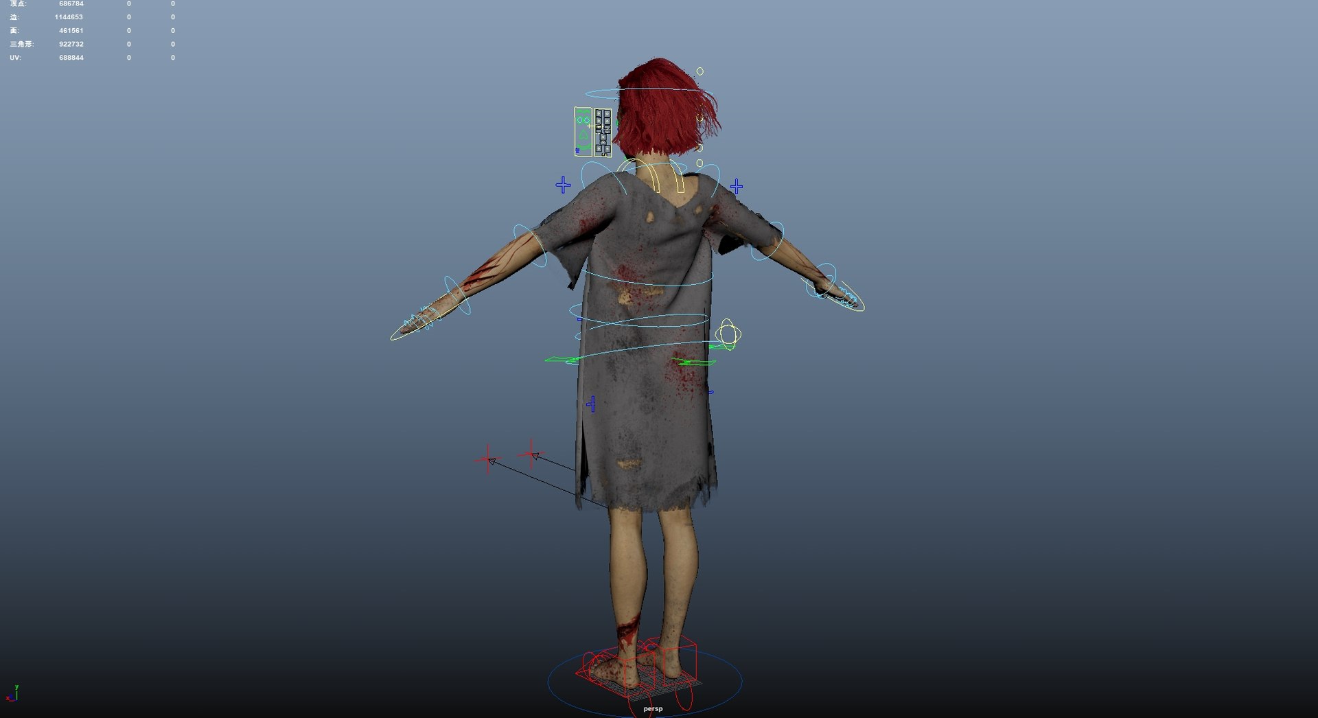 Zombie Rigged Model - TurboSquid 2294477