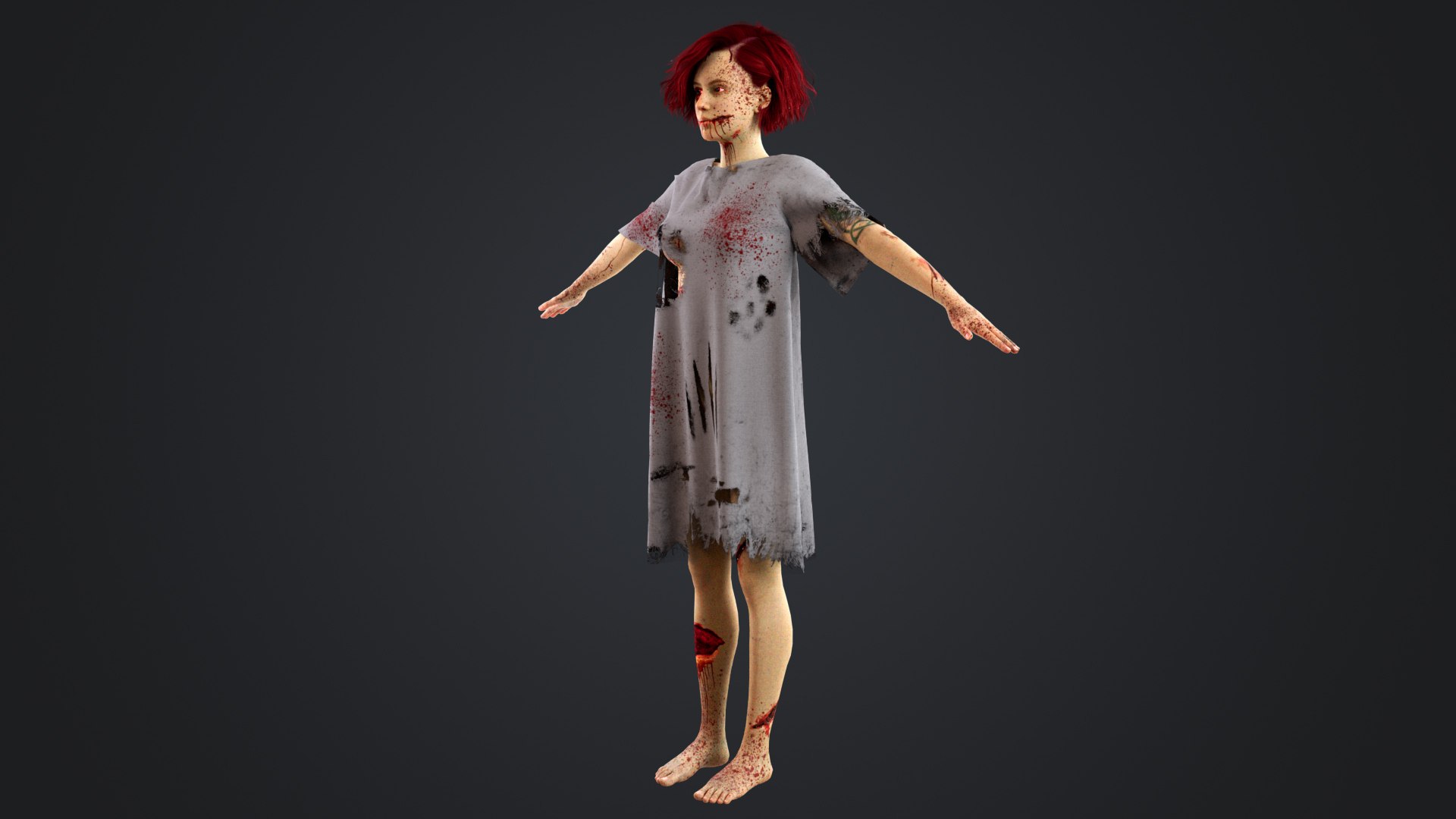 Zombie Rigged Model - TurboSquid 2294477