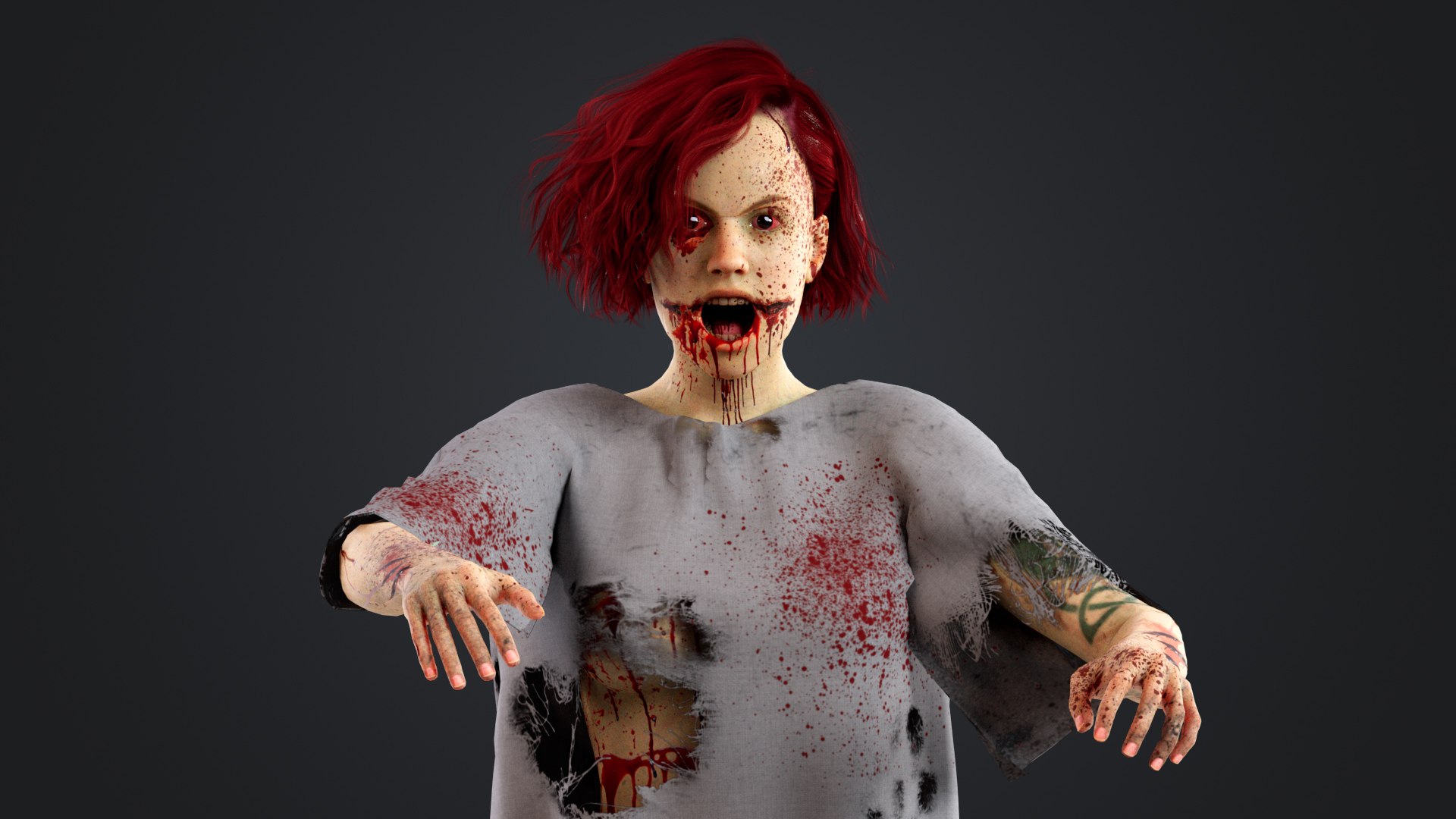 Zombie Rigged Model - TurboSquid 2294477
