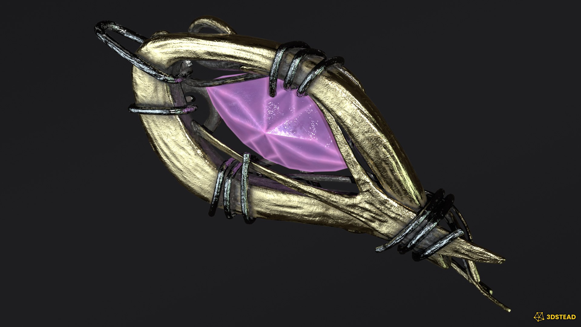 3D Pendant With Stone PBR 3D Model Model - TurboSquid 2325403