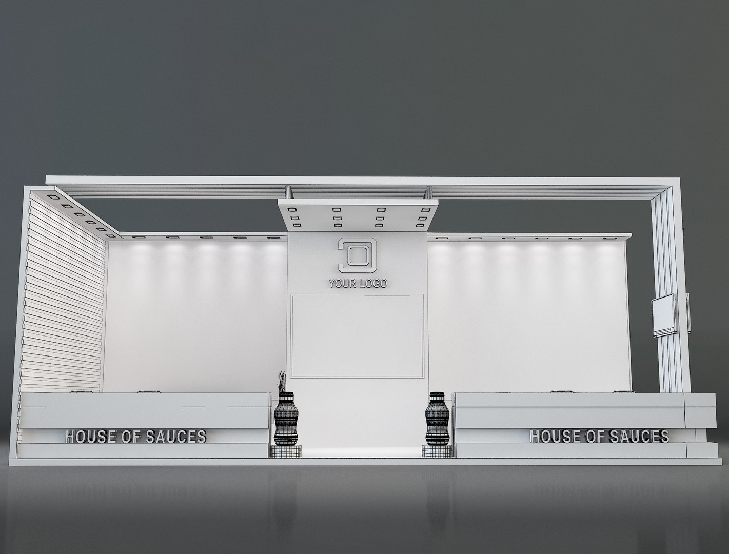 3D Booth Exhibition Stand A638c Model - TurboSquid 1998696