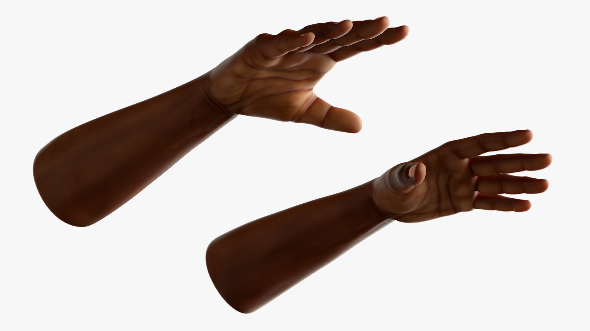 3D Realistic African Man Hands Rigged Model - TurboSquid 2384575