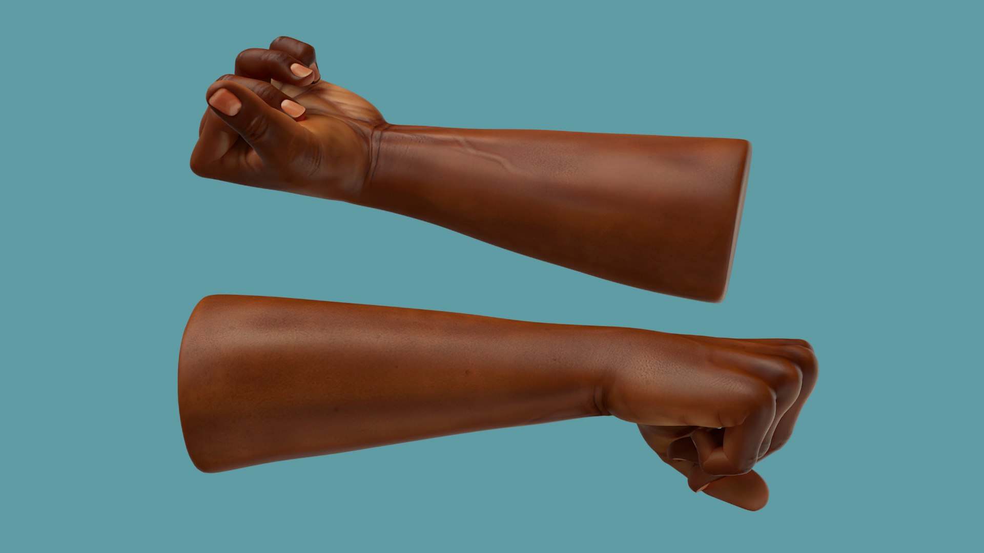 3D Realistic African Man Hands Rigged Model - TurboSquid 2384575