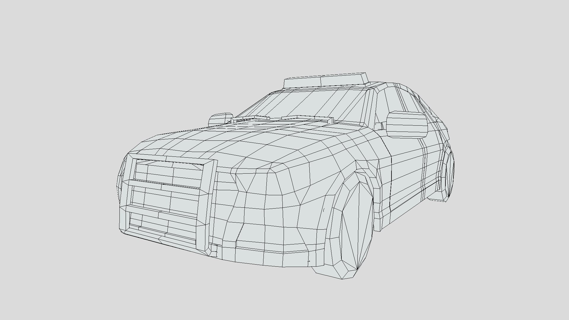 3D Low Poly Police Vehicle Model - TurboSquid 1865487