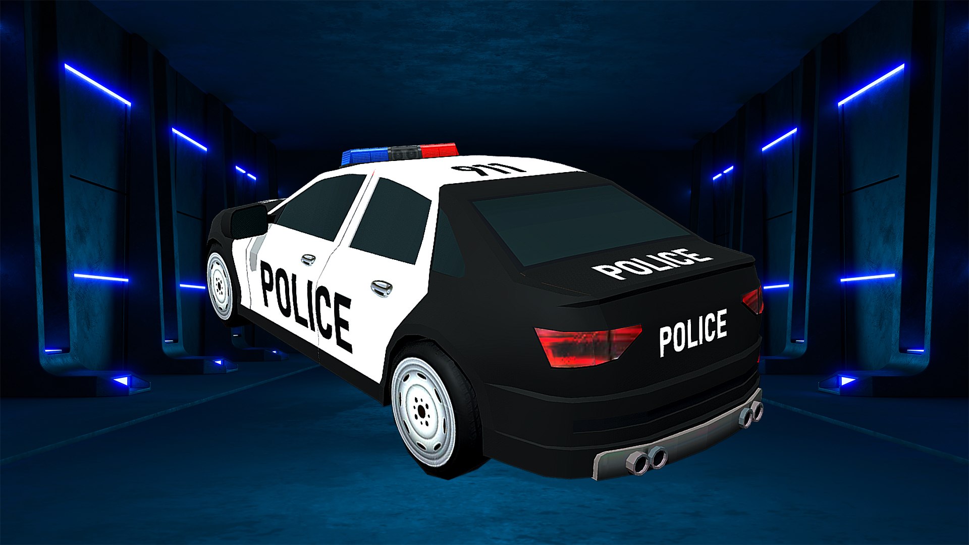 3D Low Poly Police Vehicle Model - TurboSquid 1865487