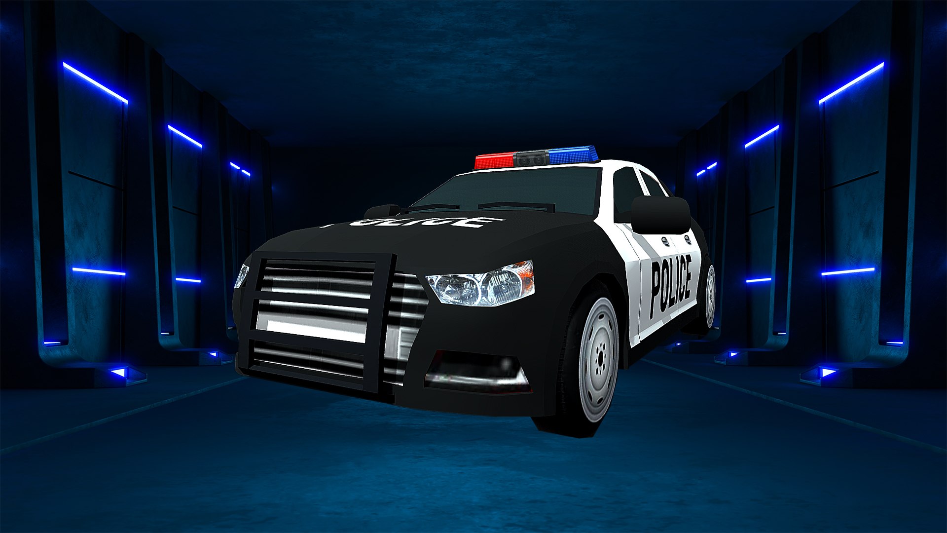3D Low Poly Police Vehicle Model - TurboSquid 1865487