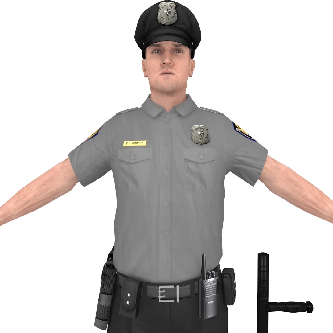 3D Police Officer Model - TurboSquid 1353610