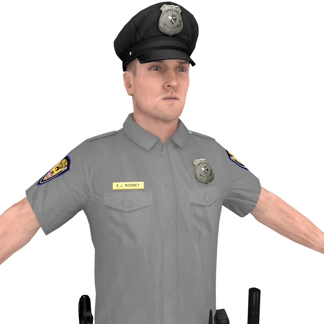 3D Police Officer Model - TurboSquid 1353610