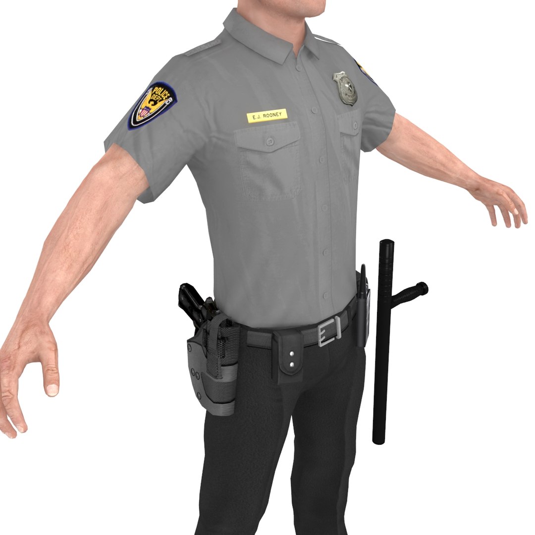 3D Police Officer Model - TurboSquid 1353610