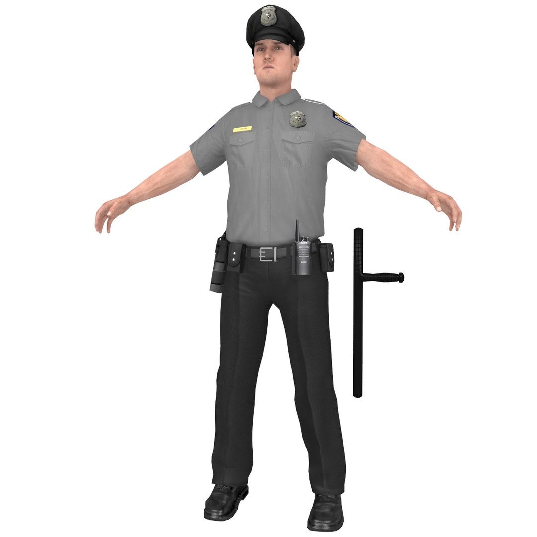 3D Police Officer Model - TurboSquid 1353610