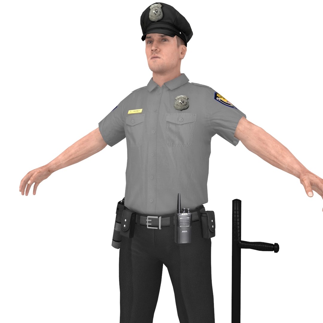 3D Police Officer Model - TurboSquid 1353610
