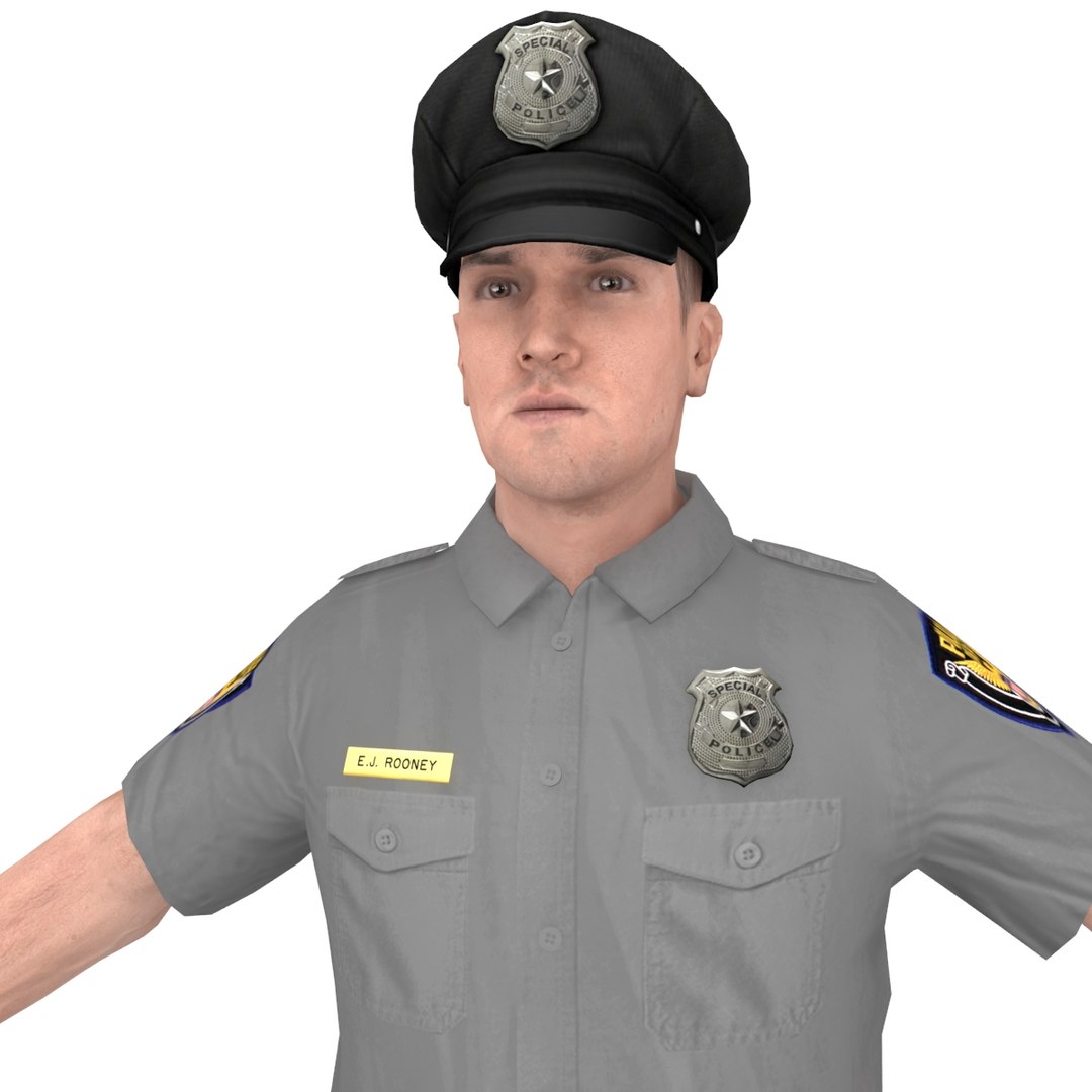 3D Police Officer Model - TurboSquid 1353610