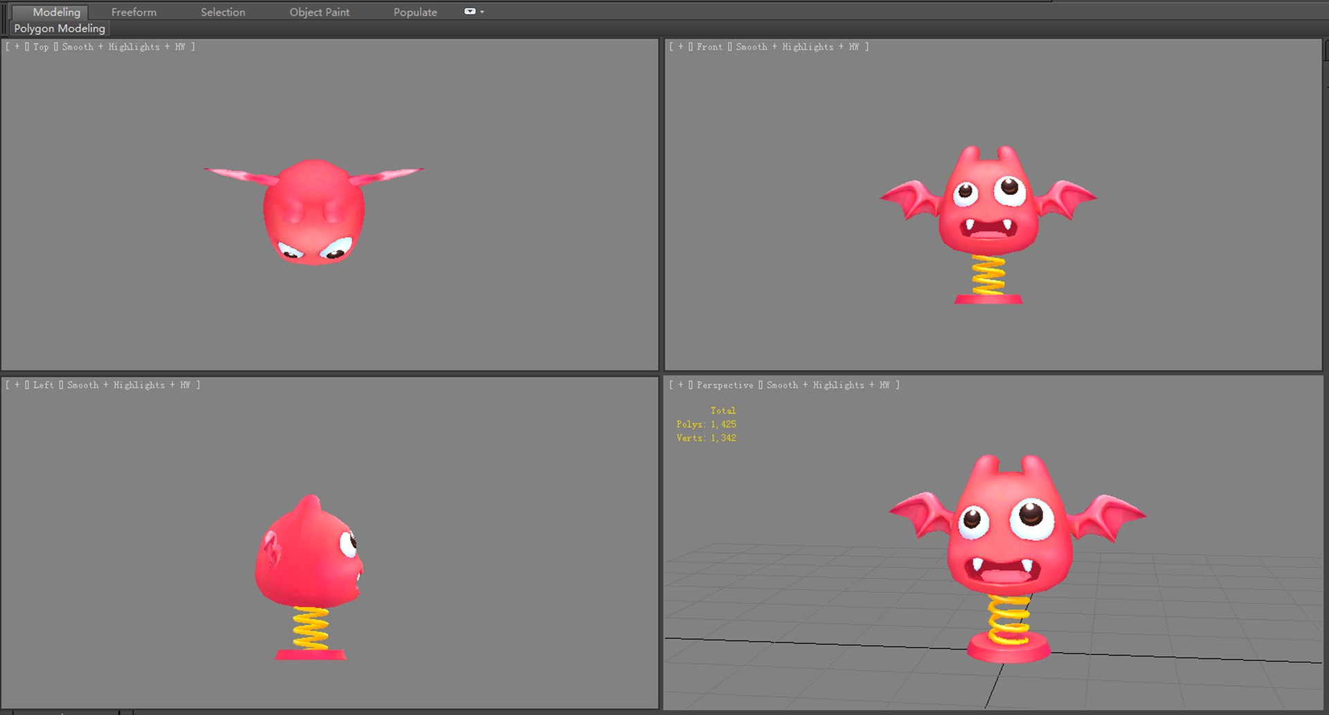 Scary toy spring 3D model - TurboSquid 1712213