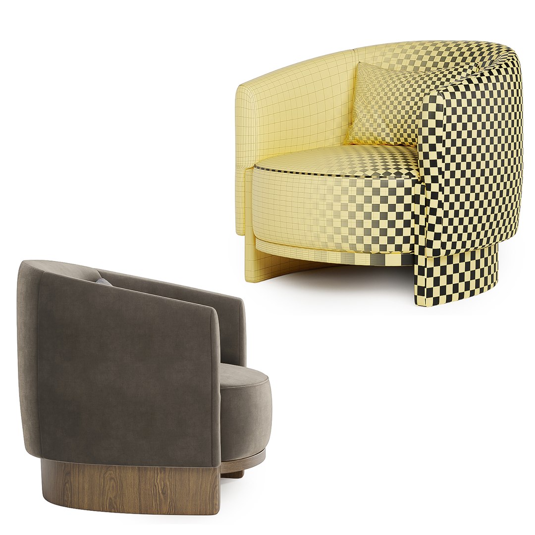 3D HUG Armchair By Parla Design - TurboSquid 2170086