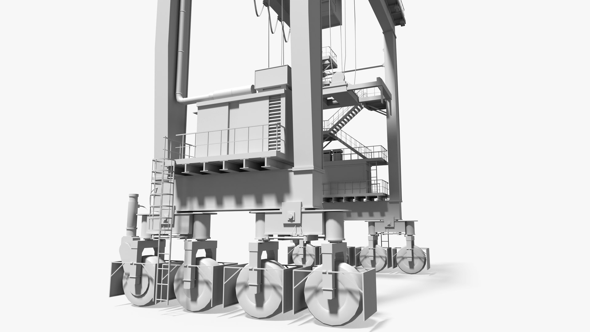 Rtg Gantry Crane 3D Model - TurboSquid 1515896