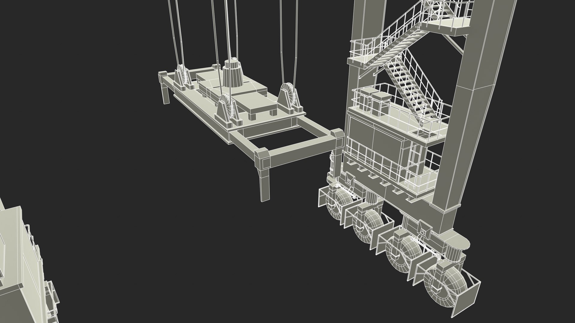 Rtg Gantry Crane 3D Model - TurboSquid 1515896