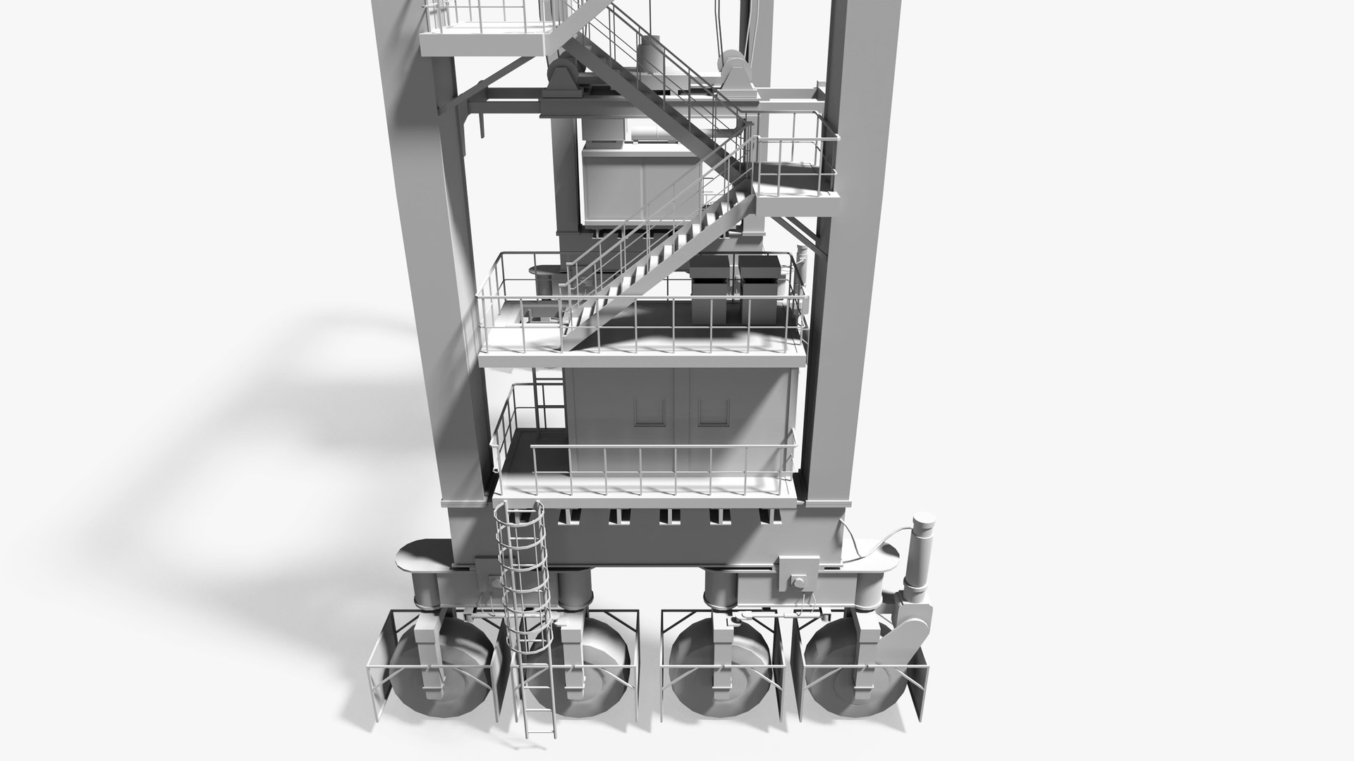 Rtg Gantry Crane 3D Model - TurboSquid 1515896